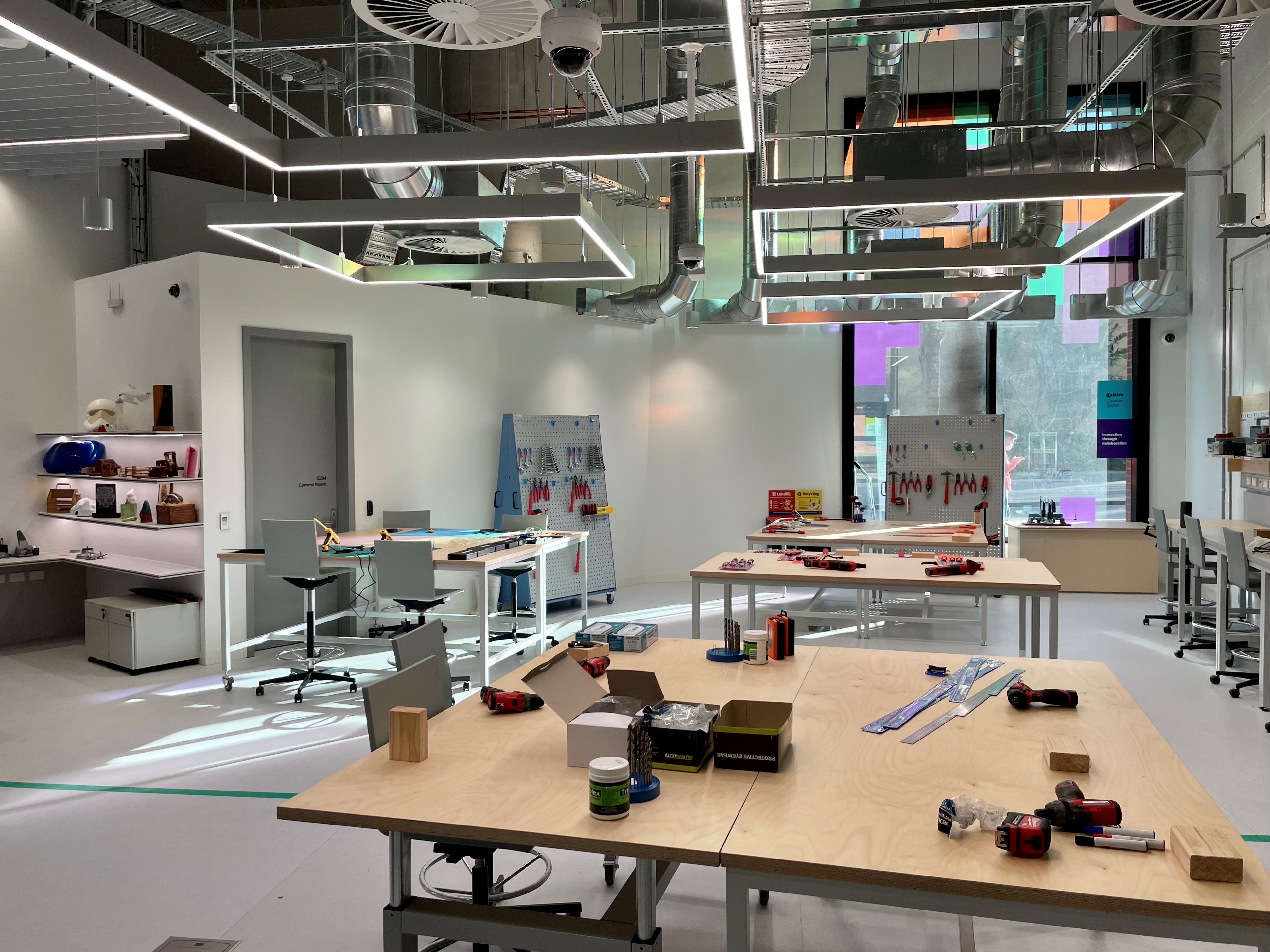 Telstra Creator Space tour as a part of Innovation Week
